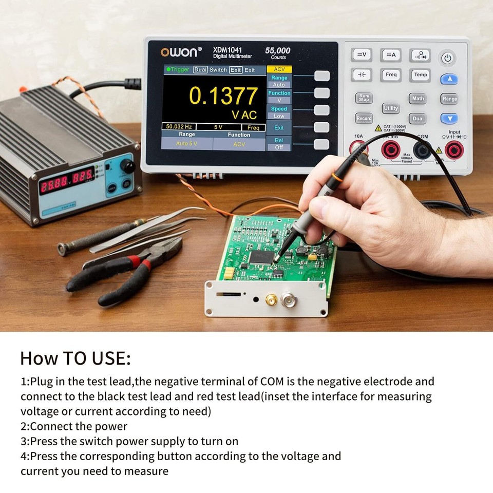 OWON 4 1/2 digits XDM1041 Bench-type Digital Multimeter 55000 Counts ...