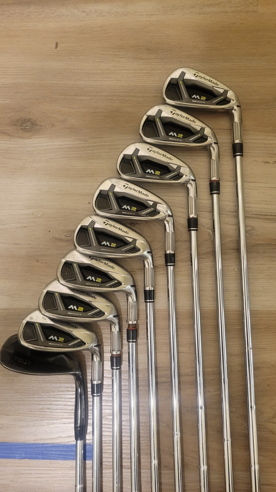 Used TaylorMade M2 Iron Set 4-Gap Mens RH + Dunlop Tour Black 60 degree ...