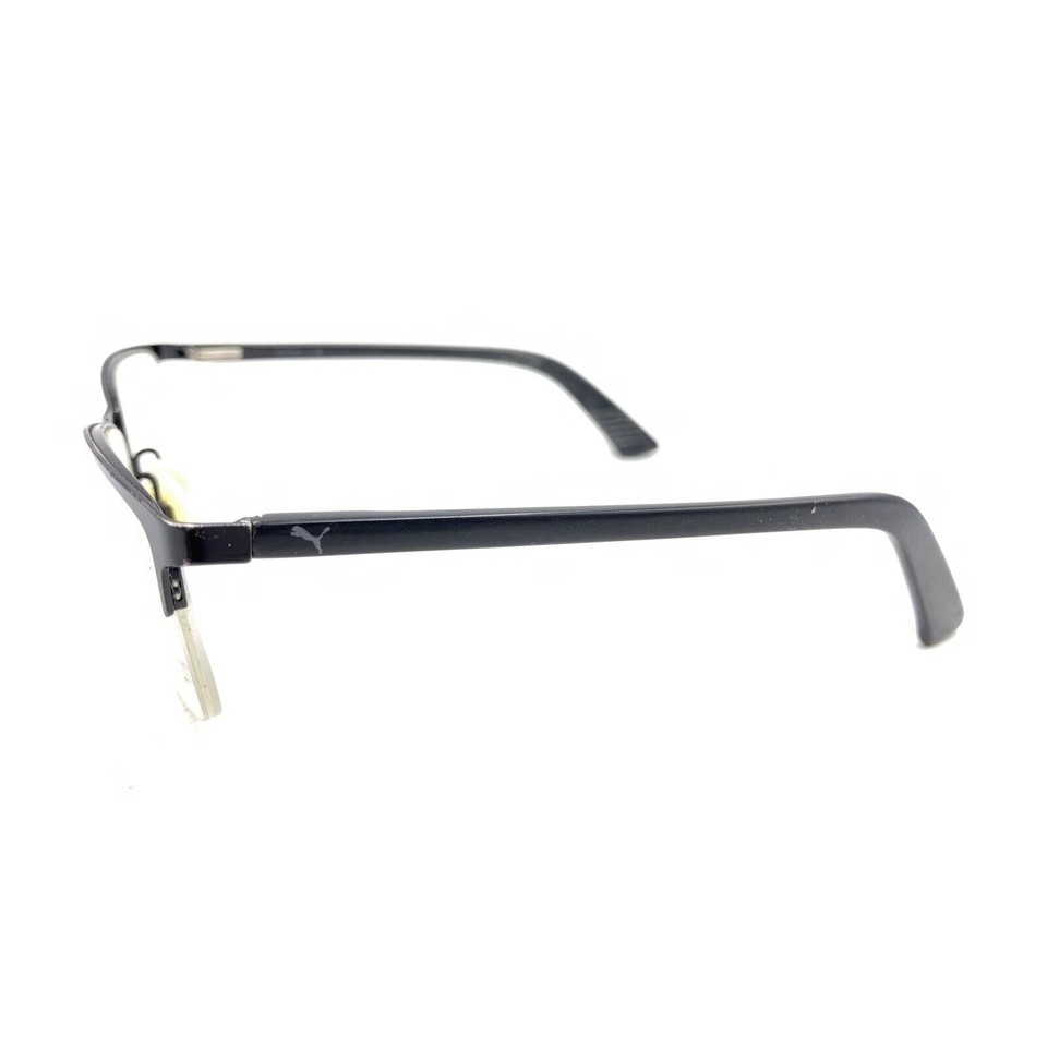 Puma PU00280 005 Black Half Rim Eyeglasses Frames 56-18 140 Designer ...