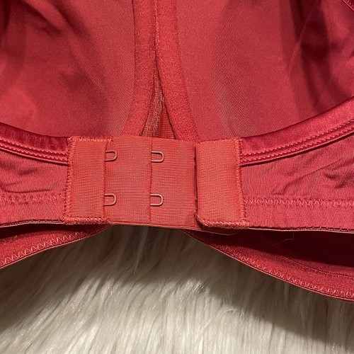 Amoena 38D Bra Red Mastectomy Lara Satin SB Padded Wirefree Back ...