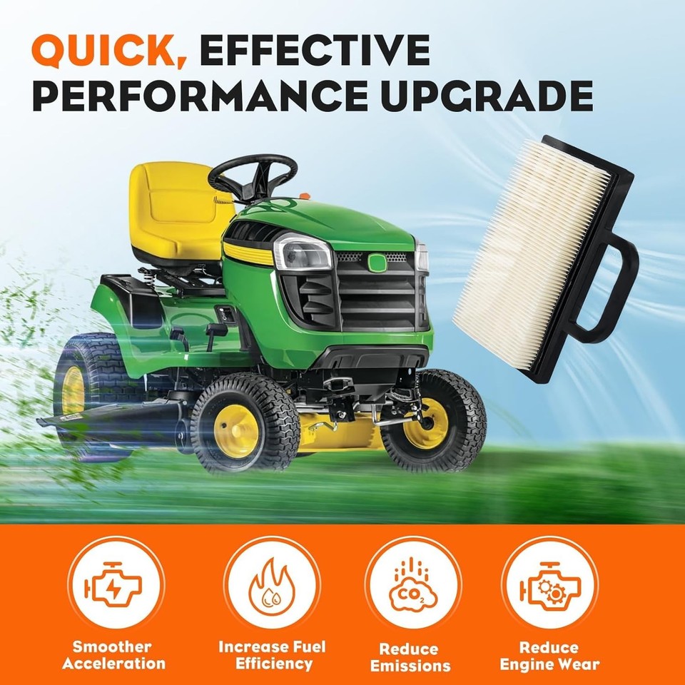 Air Oil Filter Kit For John Deere L120 L111 L118 LA120 LA130 LA150 Lawn ...