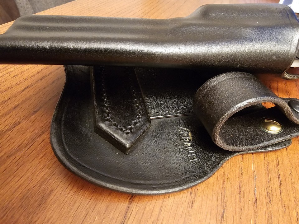 KRAMER MSP PADDLE HORSEHIDE BLACK LEATHER GUN HOLSTER, RIGHT, Colt ...