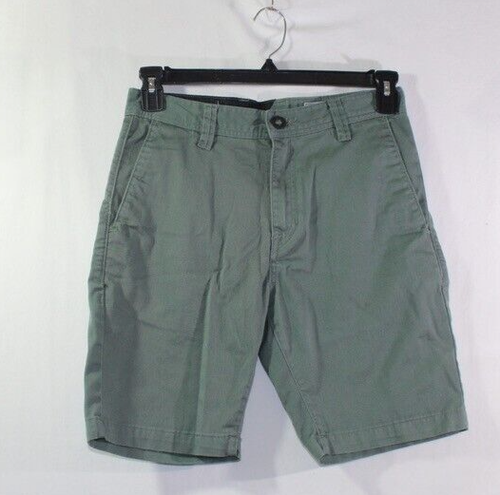Volcom Shorts Men's Size 28 green Flat Front Chino Shorts | eBay