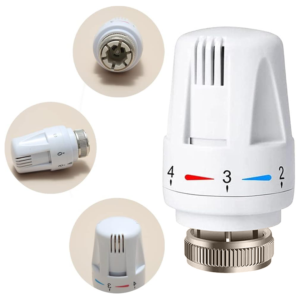 6X Thermostat Head TRV Radiator Thermostatic Heater Control Head ...