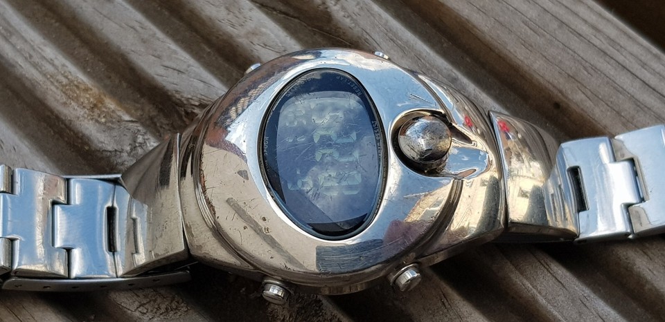 1990S PULSAR SPOON W520 RETRO DIGITAL WATCH, SOME WEAR BUT ALL WORKING ...
