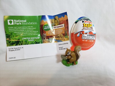 NEW Kinder Joy Red Squirrel Collectible Miniature Figurine Nat Parks ...
