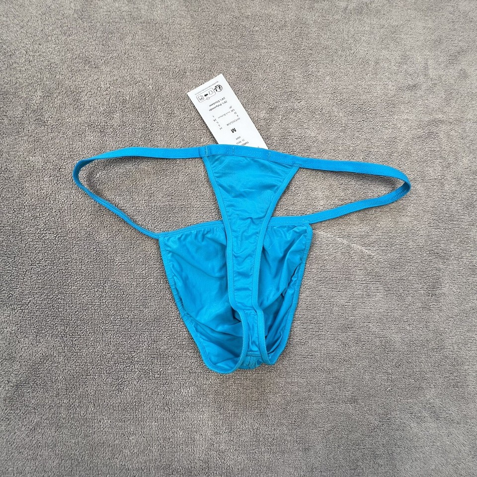 Hom Men turquoise blue Plume temptation G-string thong underwear size S ...