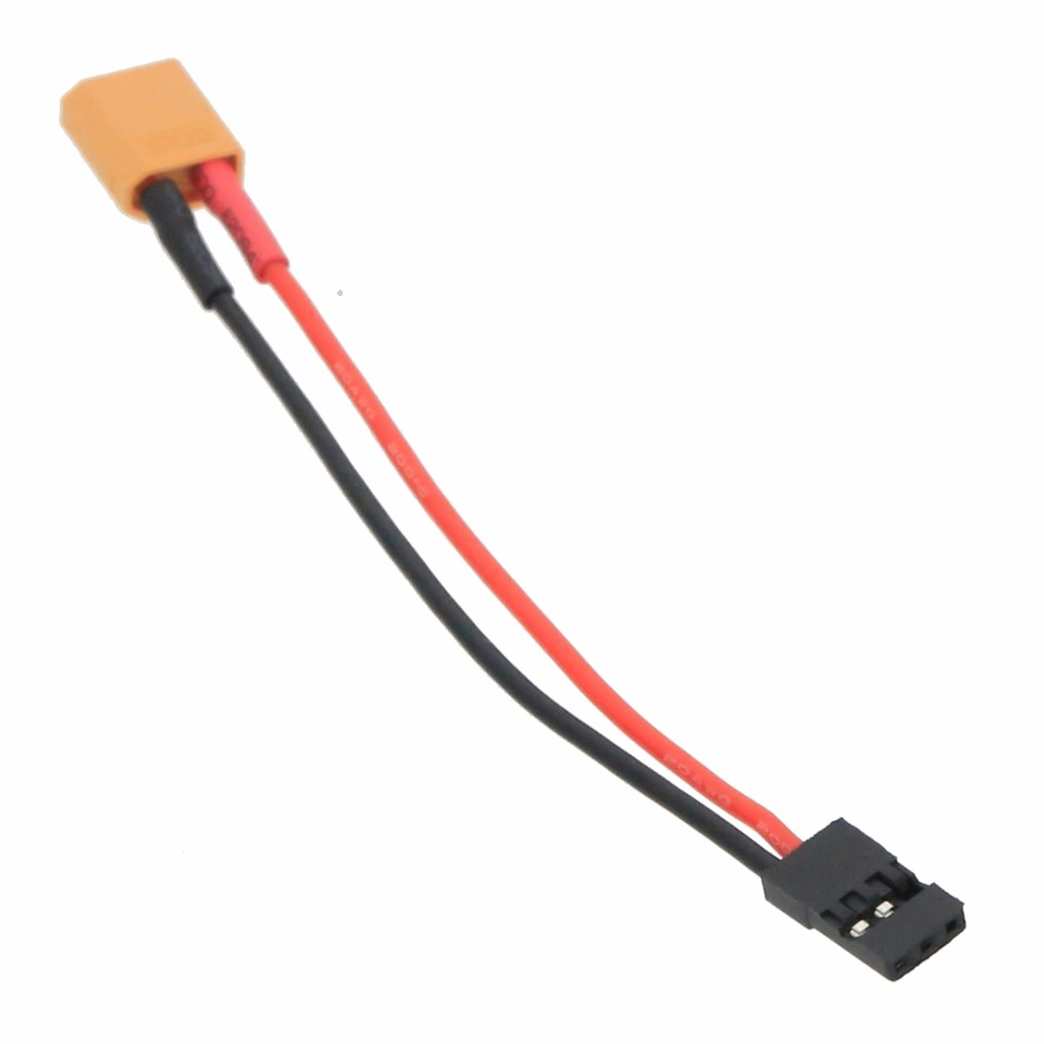 XT30 Male to JR Futaba Male Adapter 20awg 10cm Wire for RC Model ...