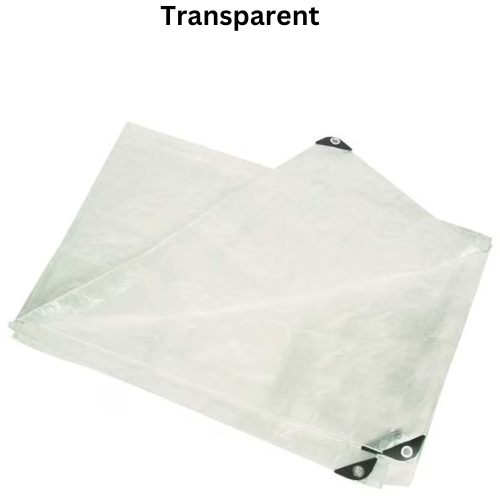 Clear Polyethylene Tarp 8' x 10' Cut Size Transparent Waterproof Heat ...