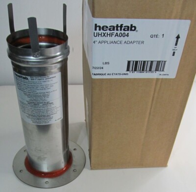 HEATFAB UHXHFA004 APPLIANCE ADAPTER 4in GAS SAF-T VENT FOR HAYWARD POOL ...