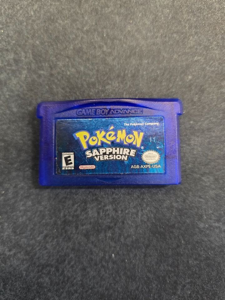 Pokemon: Sapphire GBA (Game Boy Advance, 2003) *New Battery* Authentic ...