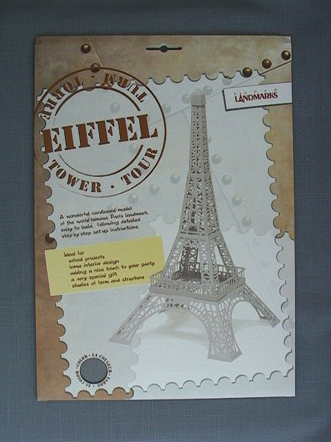 Eiffel Tower Paper Model Kit to Build Yourself - DIY Posterboard Pre ...