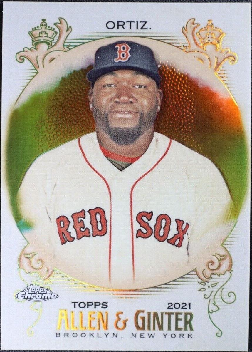 2021 Topps Allen & Ginter Chrome - David Ortiz #19 Gold Refractor /50 ...