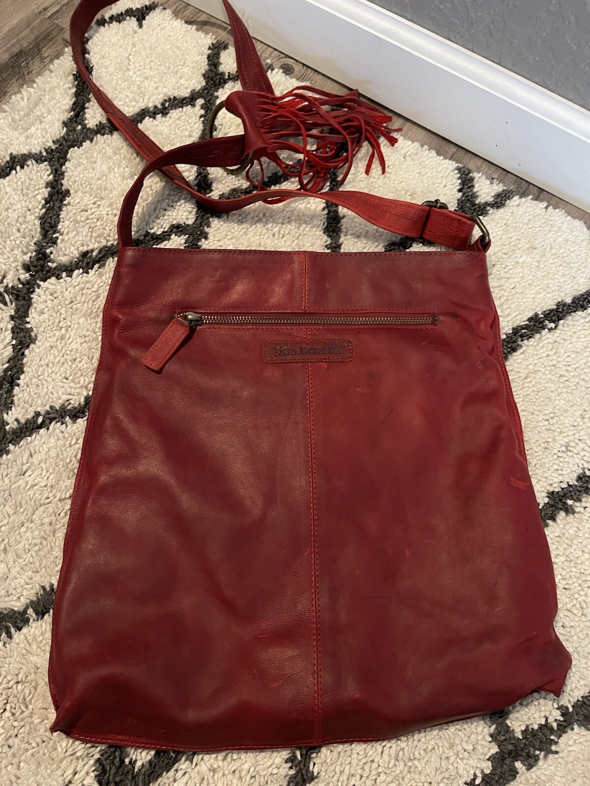 Lisa Leonard Red Crossbody Bag - Gem