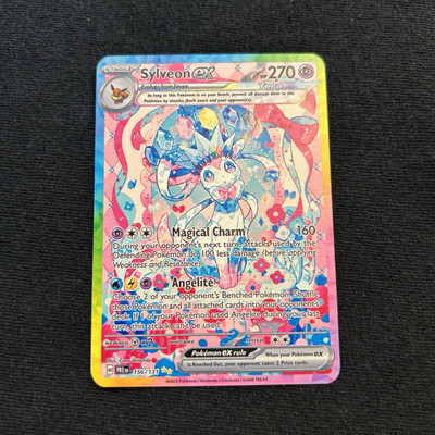 🎀 Gold Metal SYLVEON EX SIR 156/131 Fan Art Card Collectible/Gift ...
