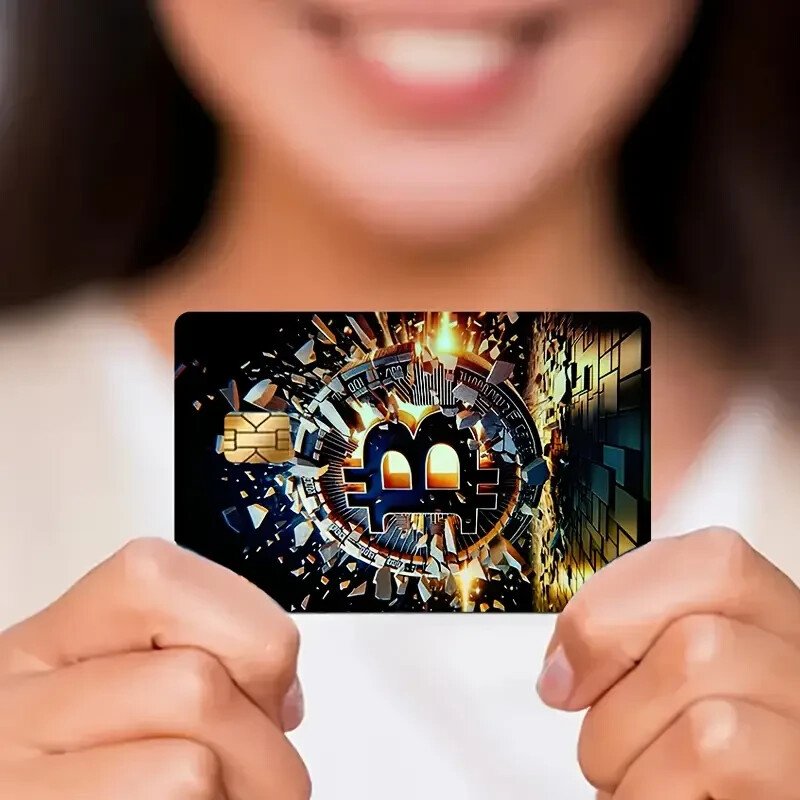 BTC Bitcoin Crypto | Credit Debit Bank Card Sticker Skin | Vinyl ...
