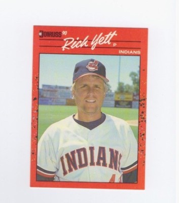 1990 Donruss Baseball card #509 Rich Yett Indians | eBay