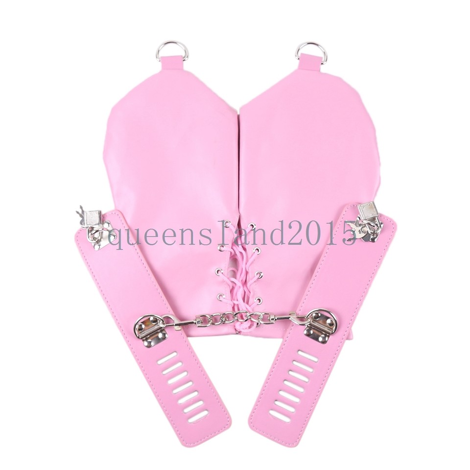 New Slave Palm Gloves Restraint Funny Bondage Lock Mittens Hand Wrist ...