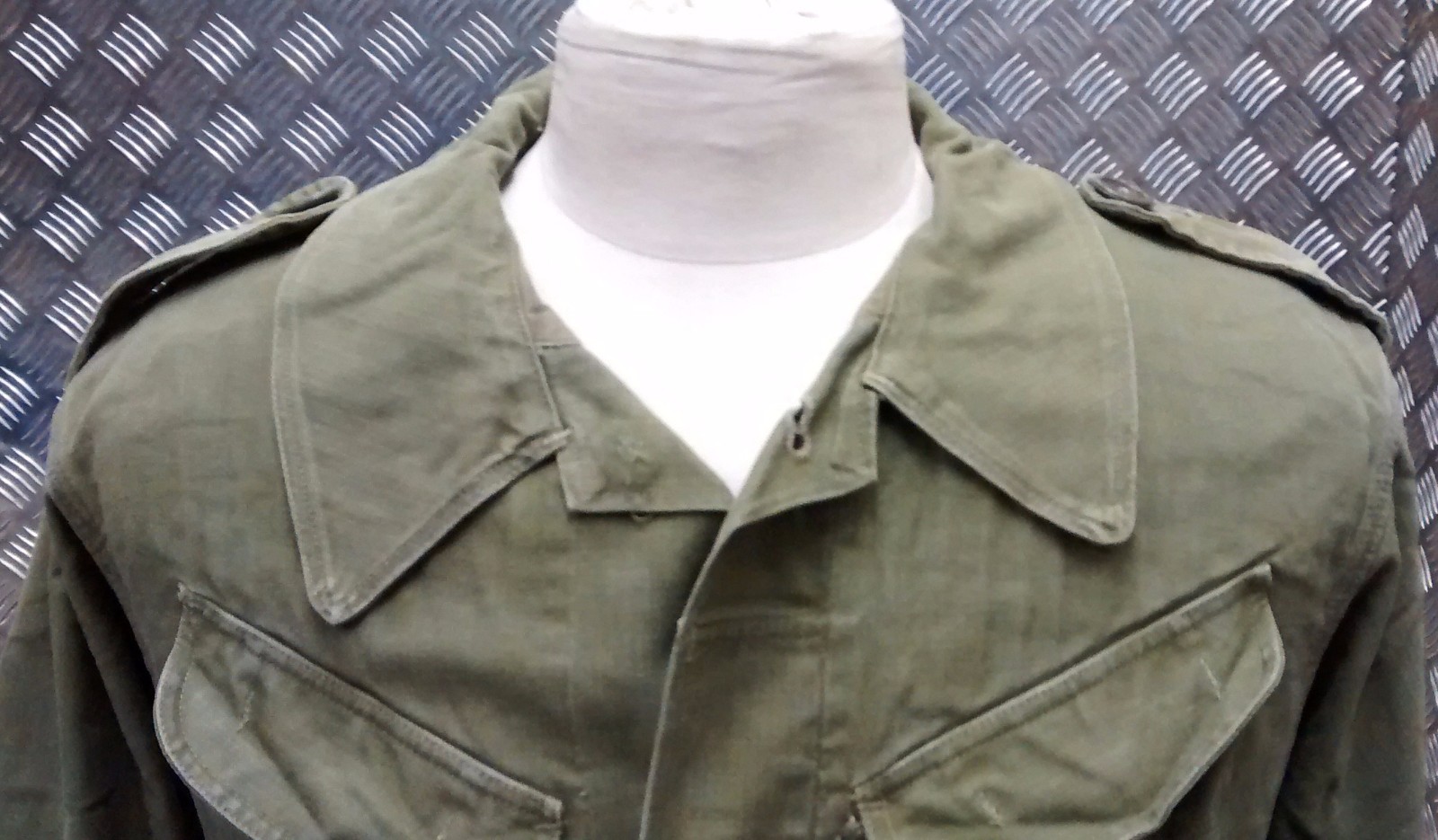 Genuine Vintage Military Combat Jacket 1980`s Distressed Look Unique ...