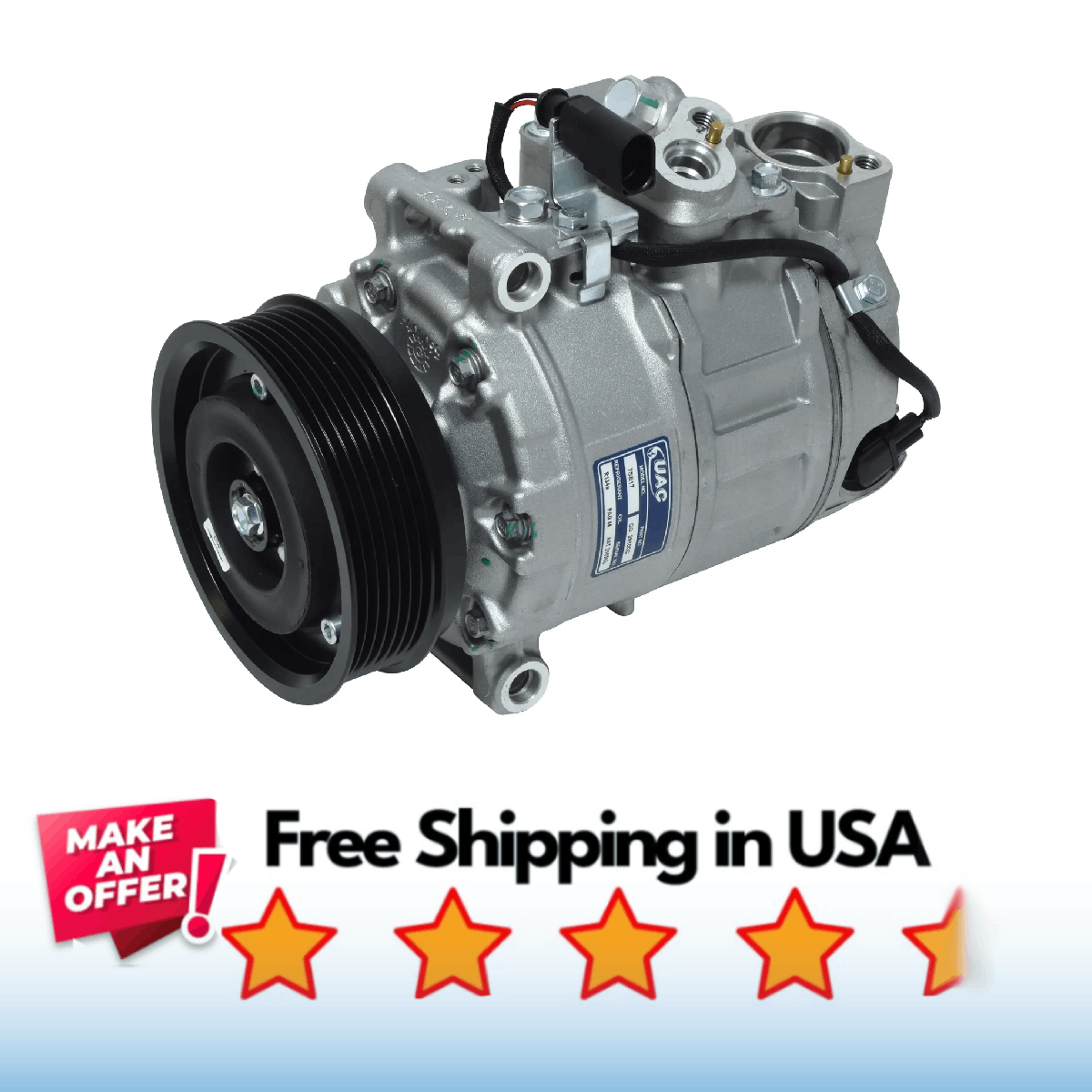Compressor A/C Fit Volkswagen Phaeton 2004-2006, Volkswagen Touareg ...