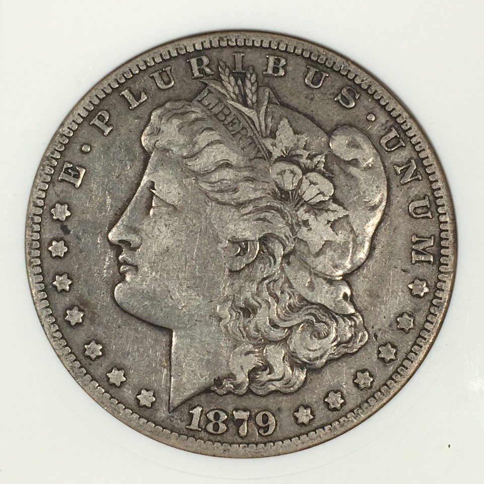 1879-CC CLEAR CC MORGAN SILVER DOLLAR ANACS OLD SOAP BOX STYLE VF30 ...