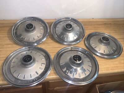 1966 Dodge 14" Hub Caps Wheel Covers #585 Oem Mopar Set 5 Pass. Coronet ...