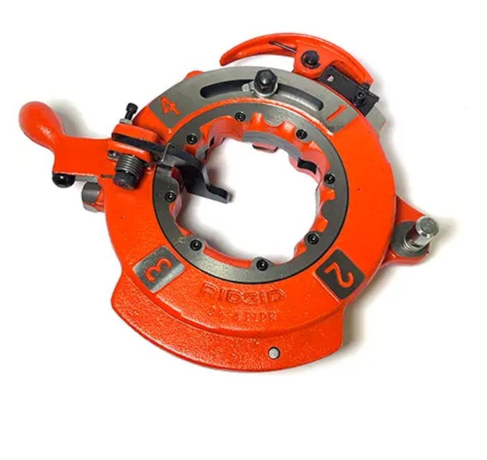 RIDGID 714 SELF-OPENING RECEDING DIE HEAD for 1224 THREADER 2-1/2"-4 ...