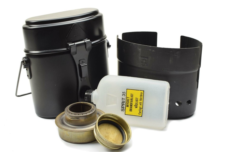 Original Swedish Army Trangia Stove Cooker Spirit Burner Swiss Mess Kit ...