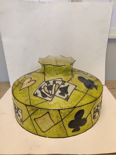 Vintage Poker Card Table Bar Hanging Plastic Swag Light | eBay