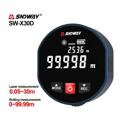SNDWAY Laser Rangefinder 99.99M X30A X30D Laser Roll Dual Mode Distance ...