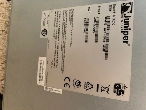 Juniper SRX650 VPN Firewall Services Gateway | eBay