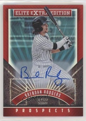 2015 Panini Elite Extra Edition Prospects Auto Brendan Rodgers #4 Auto ...