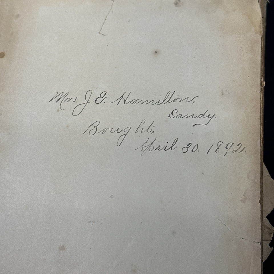White House Cook Book 1892 2nd ed Gillette Werner Cookbook Original ...