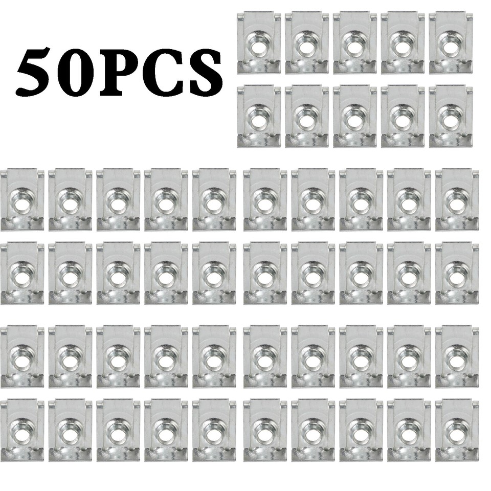 M6 THREAD ZINC PLATED SPRING SPIRE C CLIPS U NUTS SPEEDCLIPS CHIMNEY ...