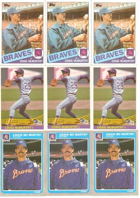 27 CARD CRAIG McMURTRY BASEBALL CARD LOT 269 | eBay