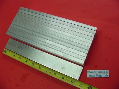 12 Pieces 3/8 X 1-1/2 ALUMINUM 6061 FLAT BAR 10.5 long T6511 Solid Mill ...