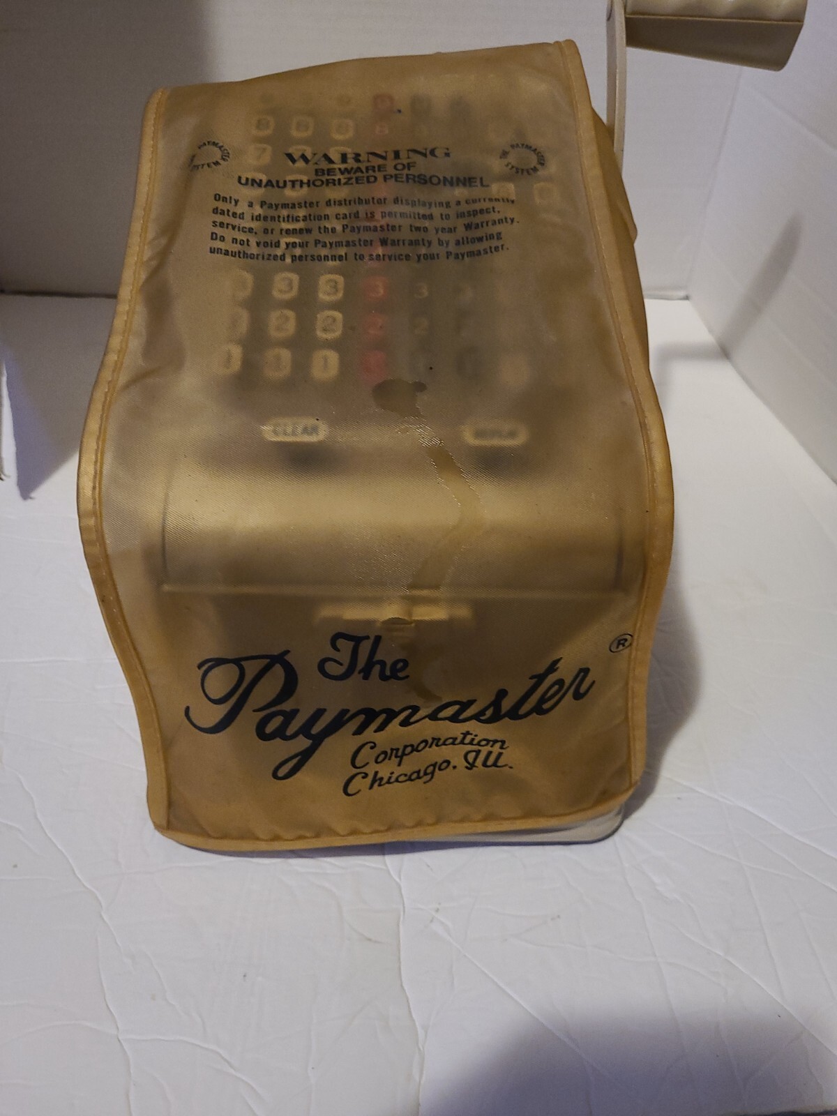 Paymaster Series 7000 Check Printer Key Works NICE vintage | eBay