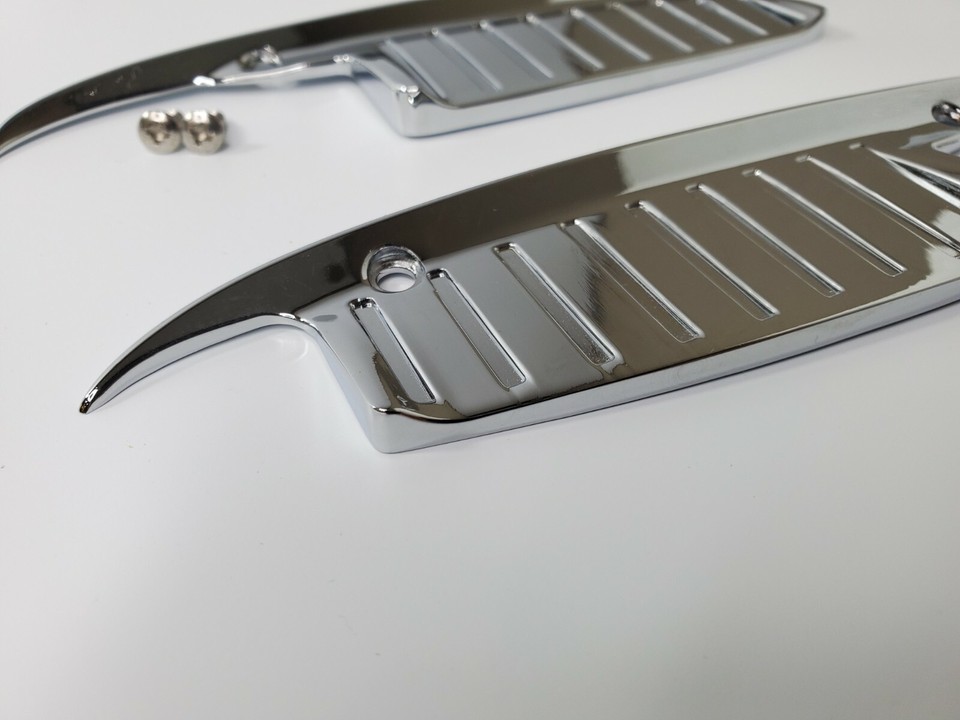 Pair Chrome Door Handle Scratch Guards For 1963-64 Chevy Bel Air ...