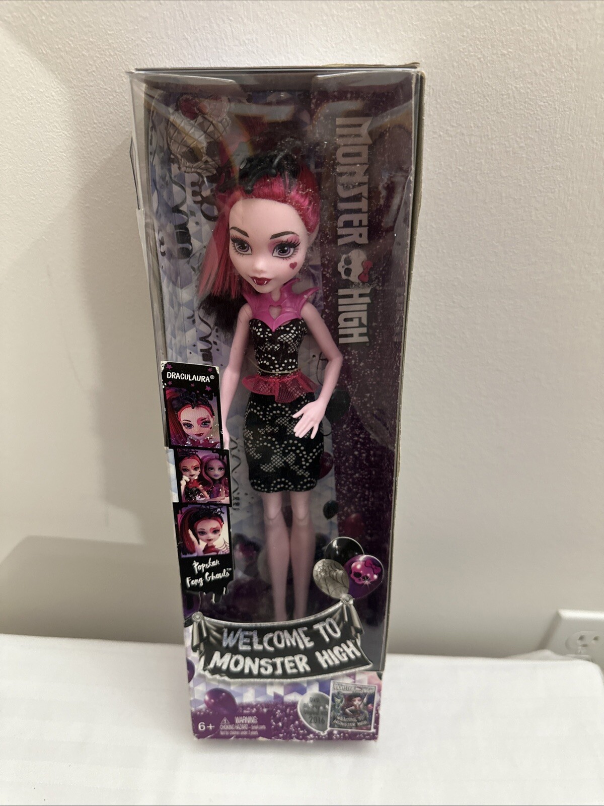 2016 Mattel DRACULAURA Fashion Doll Welcome to Monster High Gen2 ...