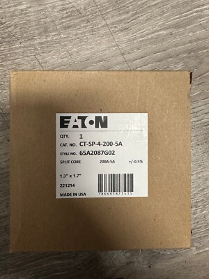 Eaton CT-SP-4-200-5A Split Core CT - 200A:5A, +/-0.5% (NEW) | eBay