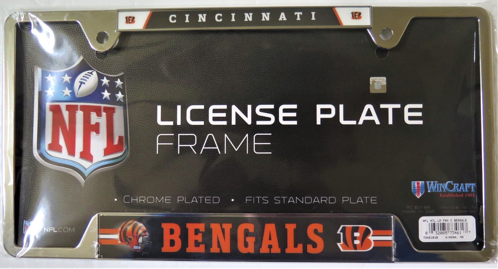 CINCINNATI BENGALS METAL LICENSE PLATE FRAME FROM WINCRAFT | eBay