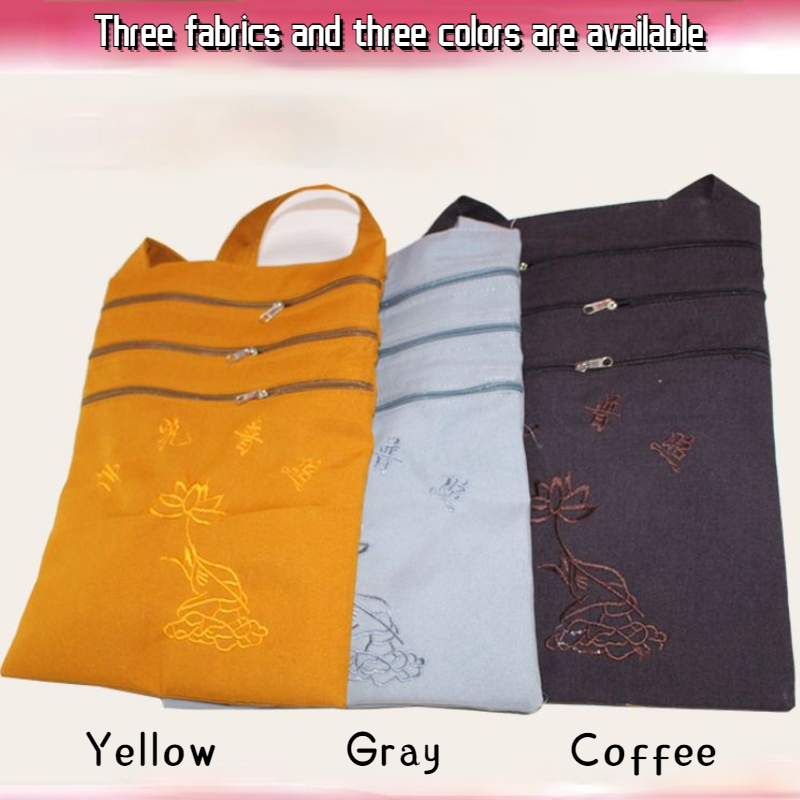 Soft Embroidery Bag Buddhist Monk Handbag Kung Fu Robe Wu Shu Shaolin ...