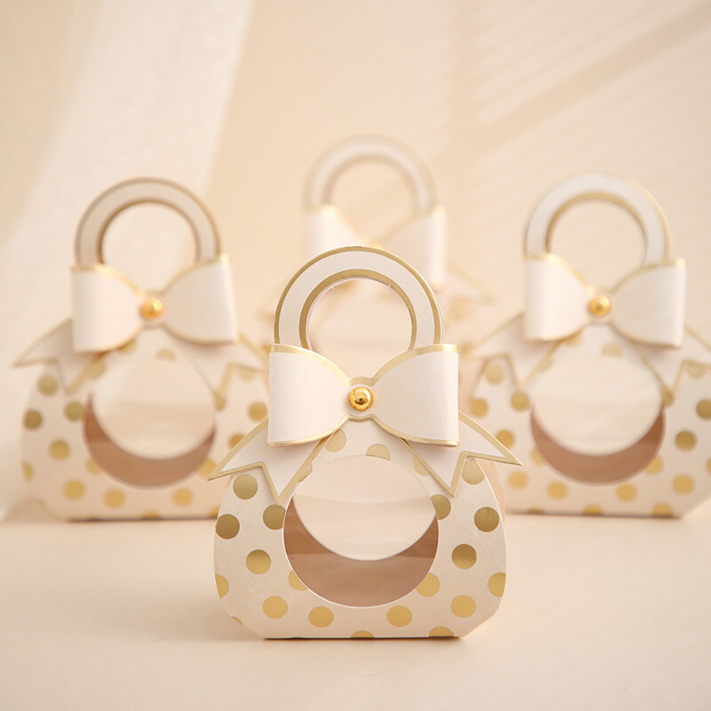 1-100X Spotty Handbags Bowknots Wedding Party Favour Gift Boxes Bridal ...