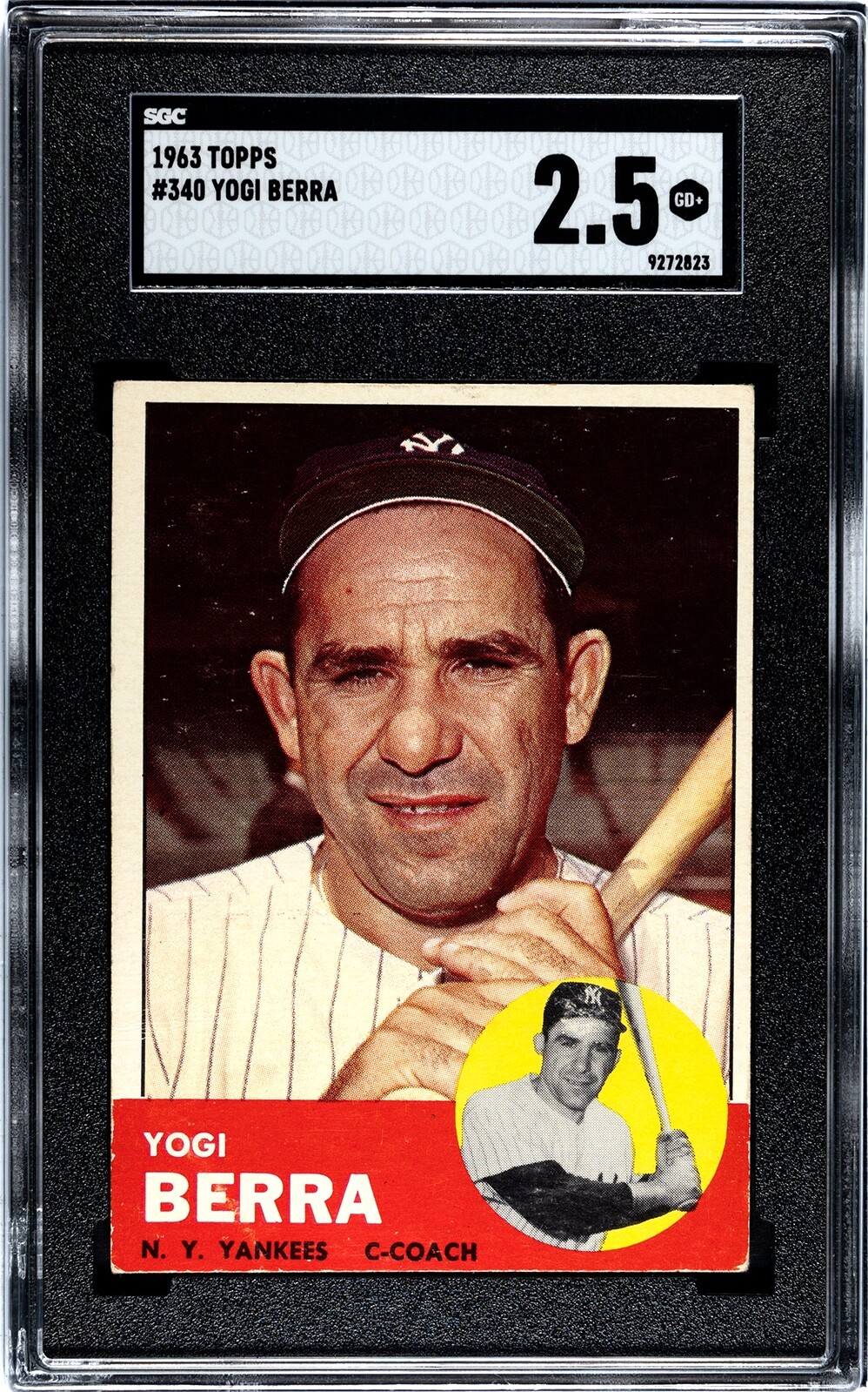 1963 TOPPS #340 - YOGI BERRA - NY Yankees - SGC 2.5 | eBay