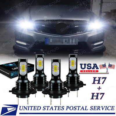 For Mercedes Benz C300 C350 2008-2010 4X Combo Headlight High&Low Beam ...