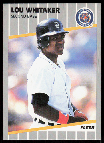 1989 Fleer 151 Lou Whitaker Detroit Tigers | eBay