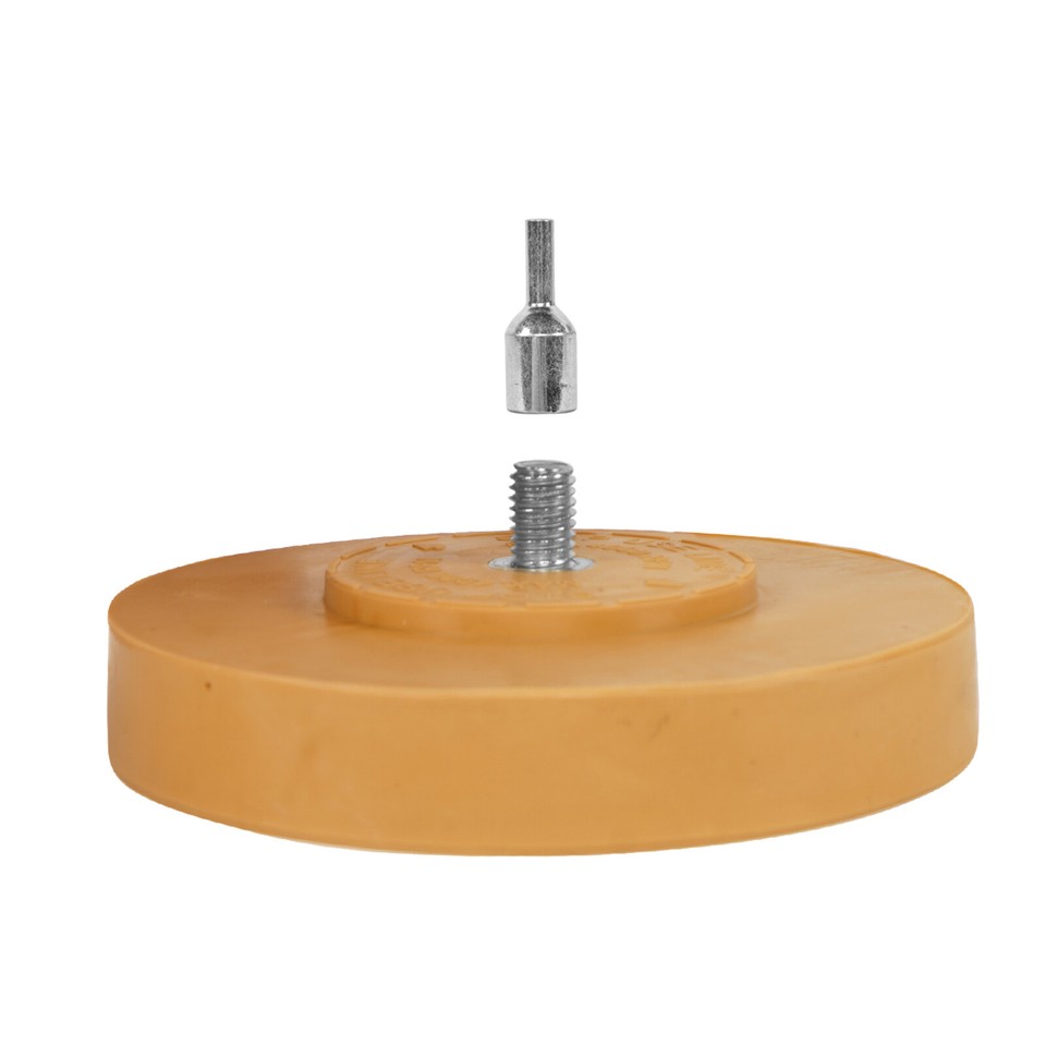 4'' Rubber Eraser Wheel Car Decal Remover For 3M Glue Remove Adhesive ...