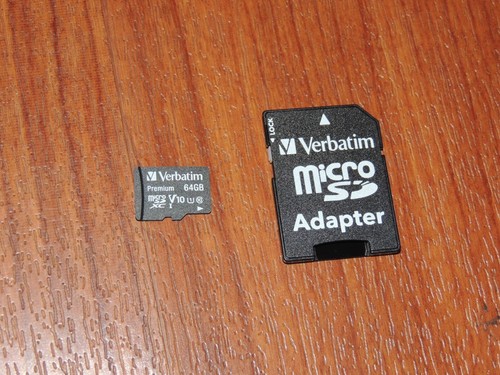 Carte Mémoire Micro SDXC I Verbatim Premium 64 Go V10 + Adaptateur SD ...