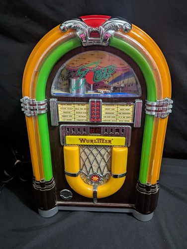 Wurlitzer Jukebox Mini Bubbler Model: WR-18 7up Variant WORKS GREAT - NO REMOTE | eBay