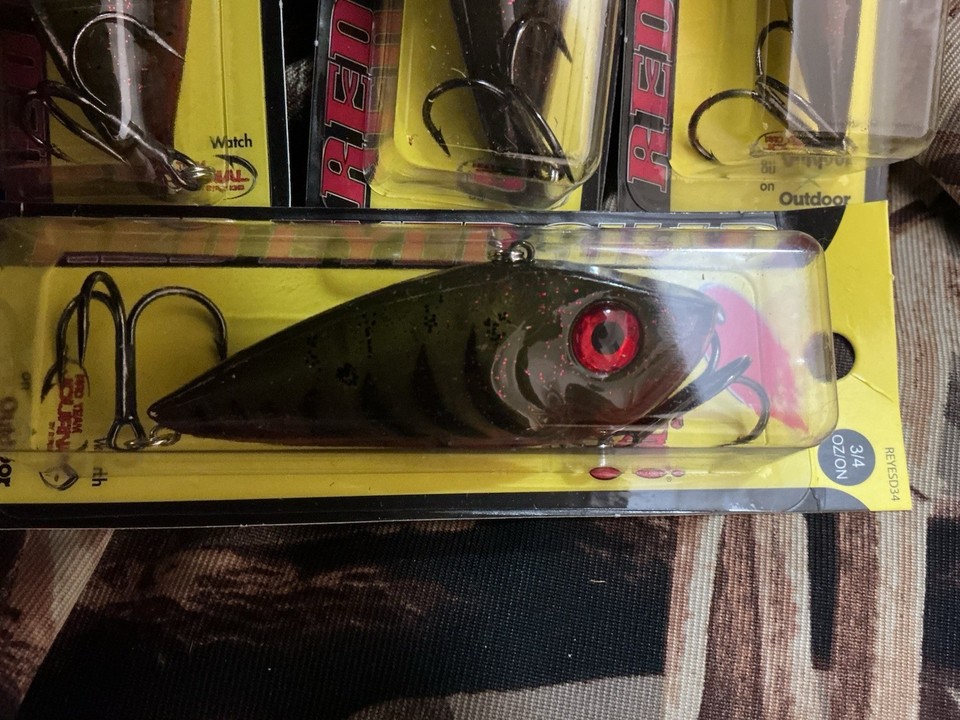 STRIKE KING RED EYED SHAD PHANTOM WATERMELON RED CRAW,3/4Oz.,LIPLESS ...